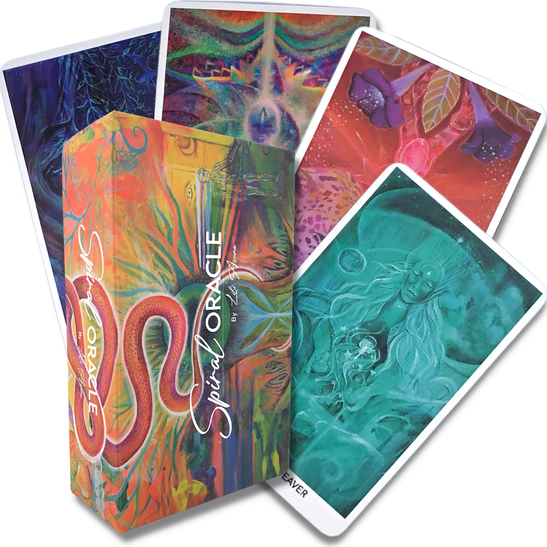 Earth Moon Magick Cosmic Uterus Daily Affirmation Oracle Deck, 62 Cards, Premium Quality Paper, Made by Visionary Artist