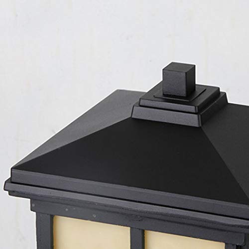 LZQDM Simple Chinese Style Column Head Lamp LED Doorpost Garden Lamp Waterproof Super Bright Villa Fence Home Door Lamp
