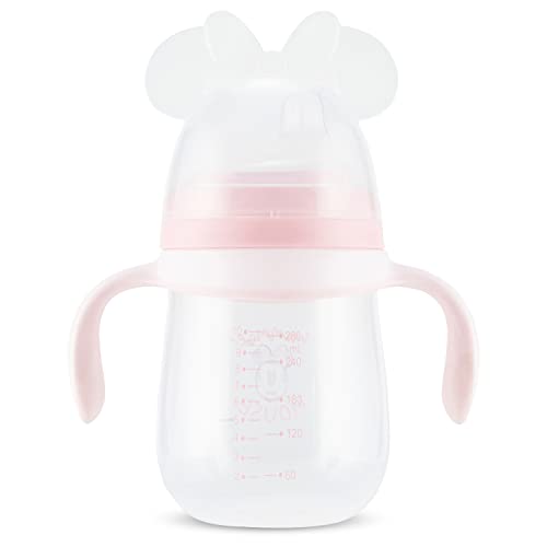 Disney Sippy Cups for Toddlers, Learner Sippy Cups for Kids with Pacifier, BPA-Free Trainer Cup with Handles, Leak-Proof Minnie Mouse and Mickey Mouse Sippy Cups, Perfect Unisex Gift for Children