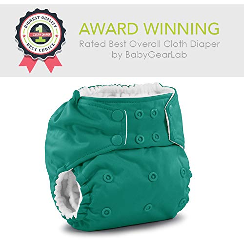 Kanga Care Rumparooz G3 Cloth Diaper Reusable One Size Pocket Diaper Patented Inner Double Gusset 2 pcs Microfiber Insert Soaker (6-55+ lbs) - Dandelion