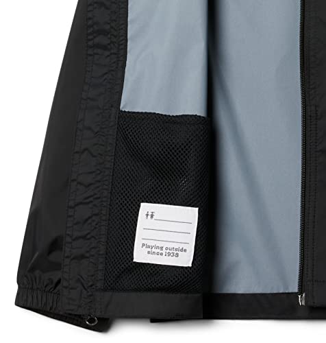 Columbia Youth Boys Glennaker Rain Jacket, Black, X-Large