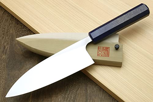 Yoshihiro Inox Stainless Steel Deba Japanese Fish Fillet Chef Knife (7'' (180mm))