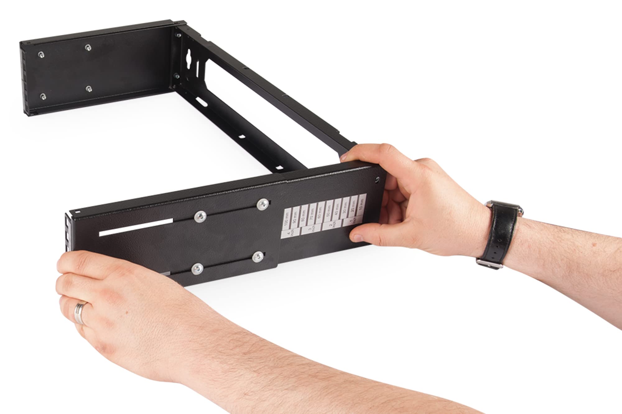 Digitus Assmann DN-19 PB-8U-SW 8HE Wall Bracket Unmounted 48.3 cm / 19 Inches Black