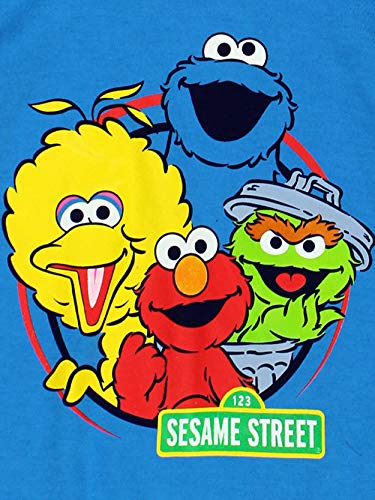Sesame Street Boys’ Short Sleeve T-Shirt for Infant and Toddler – Blue or Red