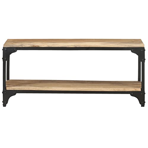 Coffee Table,Couch Table,Rustic Table,Side Table,Farmhouse Table,Living Room Table,Console Table,Vintage Style,Accent Table,for Home,Office,Living Room,Dining Room,35.4"x11.8"x15.7" Solid Mango Wood