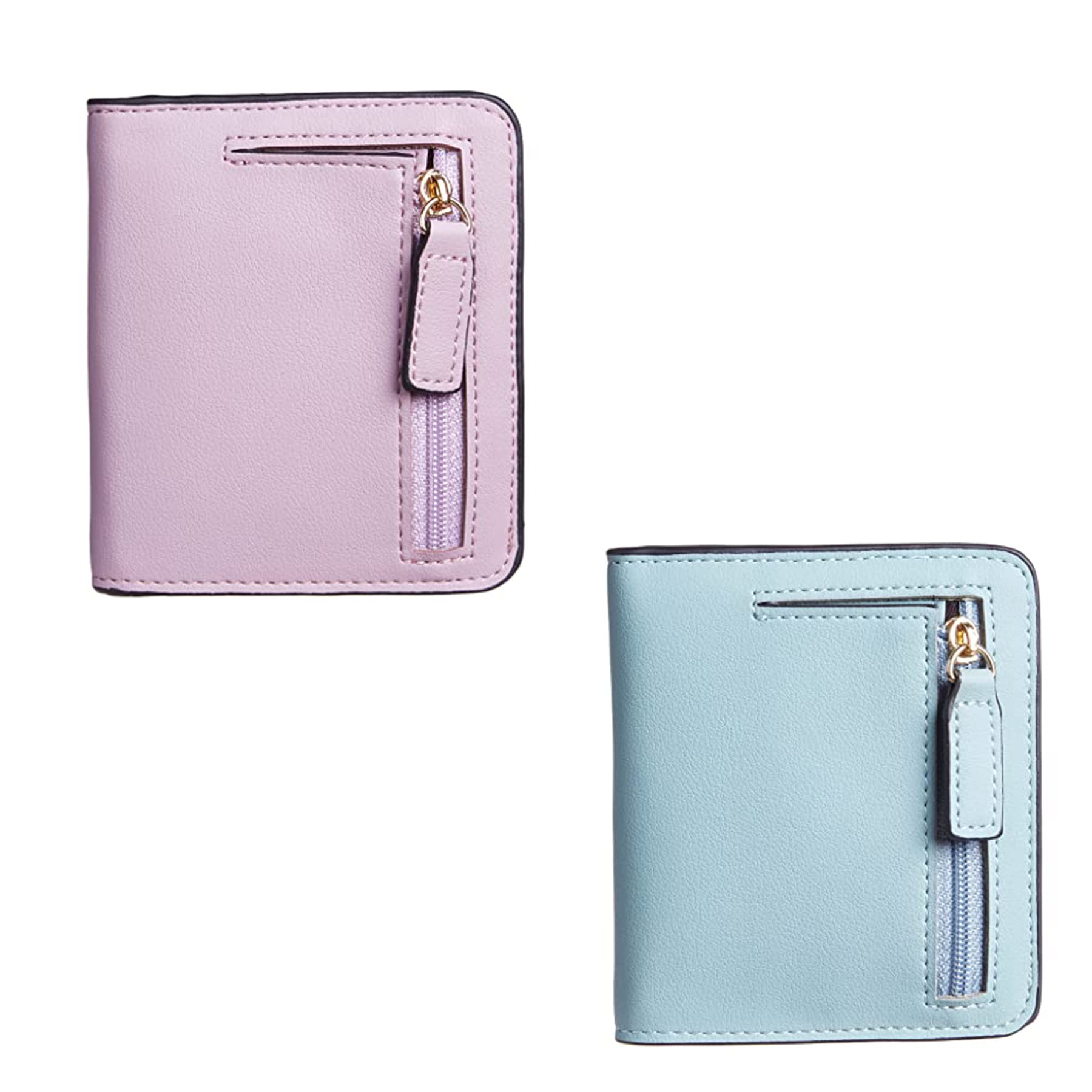 Gostwo Womens Rfid Blocking Small Compact Bifold Luxury Genuine Leather Pocket Wallet Ladies Mini Purse with ID Window