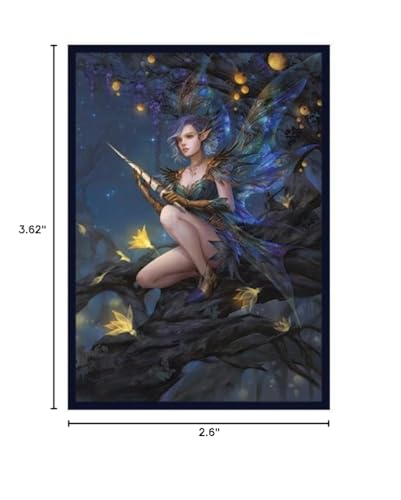 Fantasy North - Yuma Velric - Renegade Fairy - 100 Smooth Matte TCG Trading Card Sleeves - Fits Magic MTG Commander Pokemon and Other Card Games - Playing Card Sleeves
