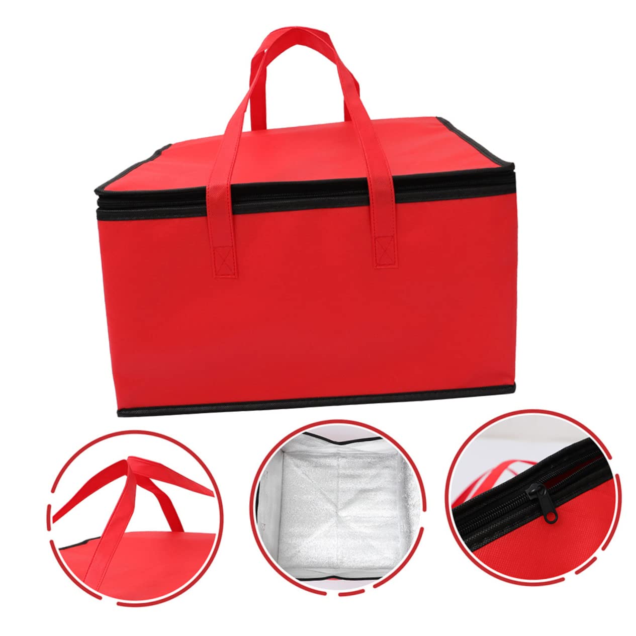 NOLITOY 2pcs Insulation Bags Storage Bag Shopping Non-woven Fabric Outdoor