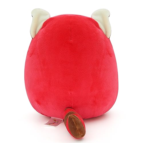 CNAANA Red Panda Plush Pillow,Chubby Red Panda Stuffed Animal Creative Gift, Gift for Kids and Adults,Bedtime & Playtime for Kids (Red Panda-B)