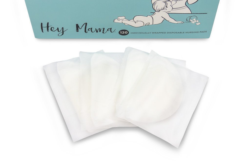 Hey Mama Disposable Nursing Pads - (120) Super Absorbent, Ultra Comfortable & Individually Wrapped