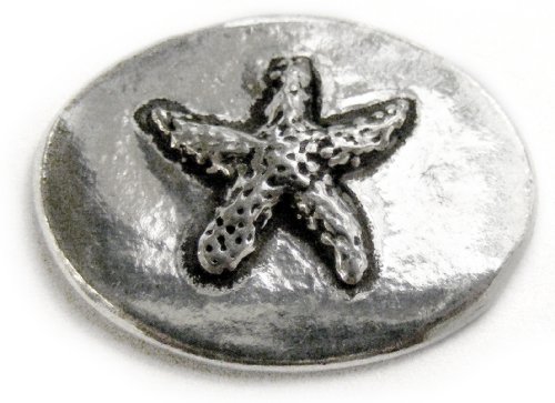 Basic Spirit Starfish / Relax Pocket Token (Coin) Handcrafted Pewter Home Lead-Free CN-39
