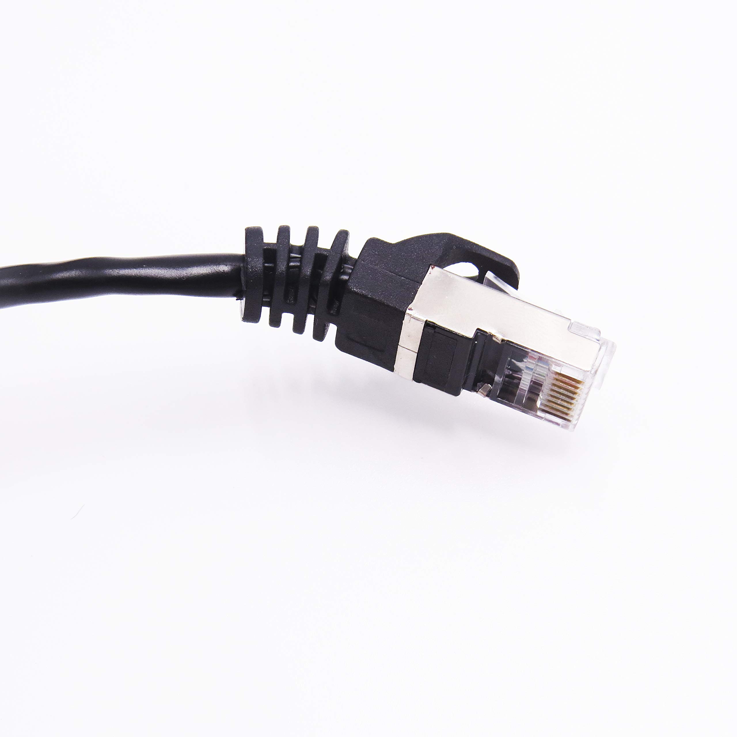 hosecurity Black 60ft Cat5e RJ45 Cat5 Ethernet Network Cable for Routers, Computers,DVR