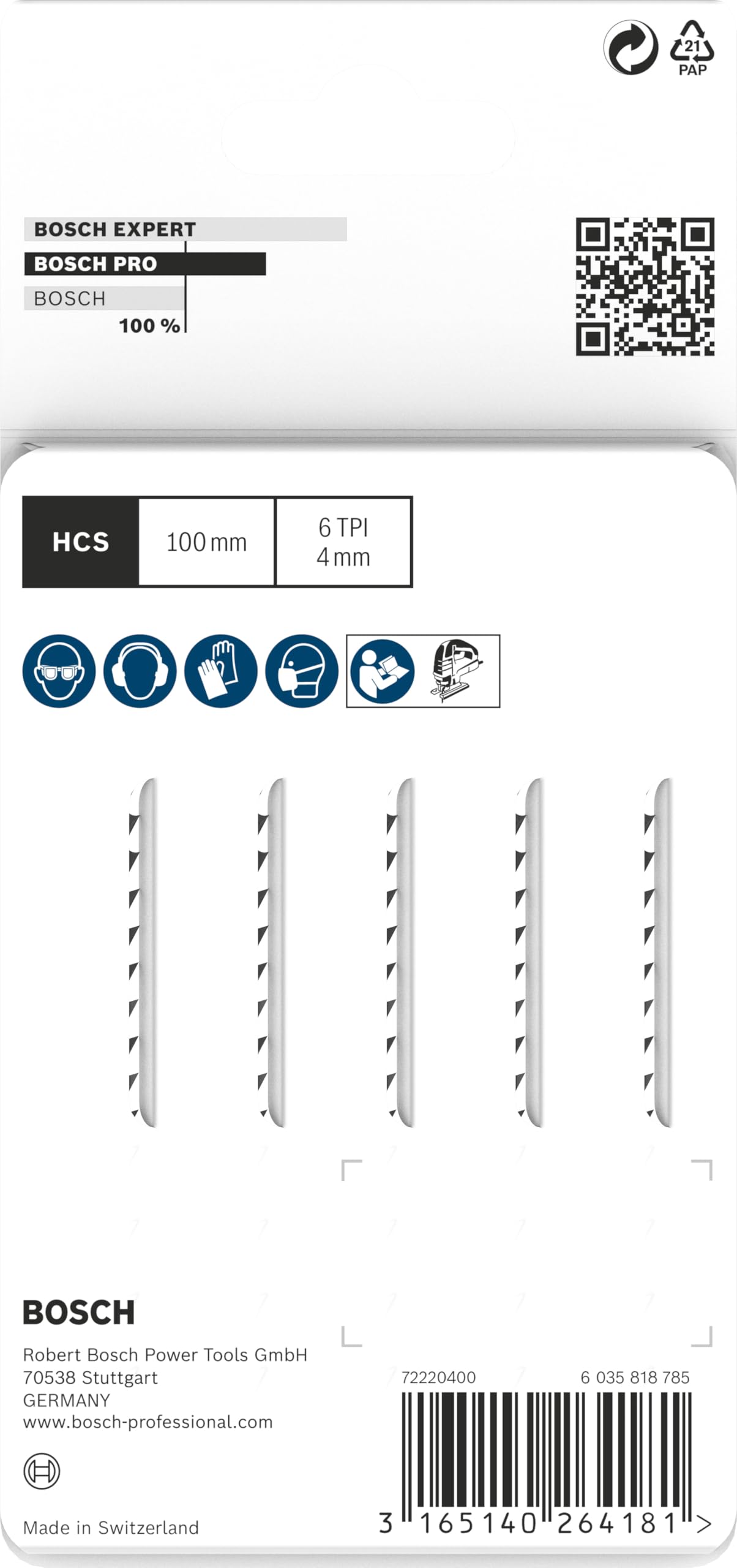 Bosch 2608633A35 Jigsaw Blade "T 144 DP" (5 Piece)