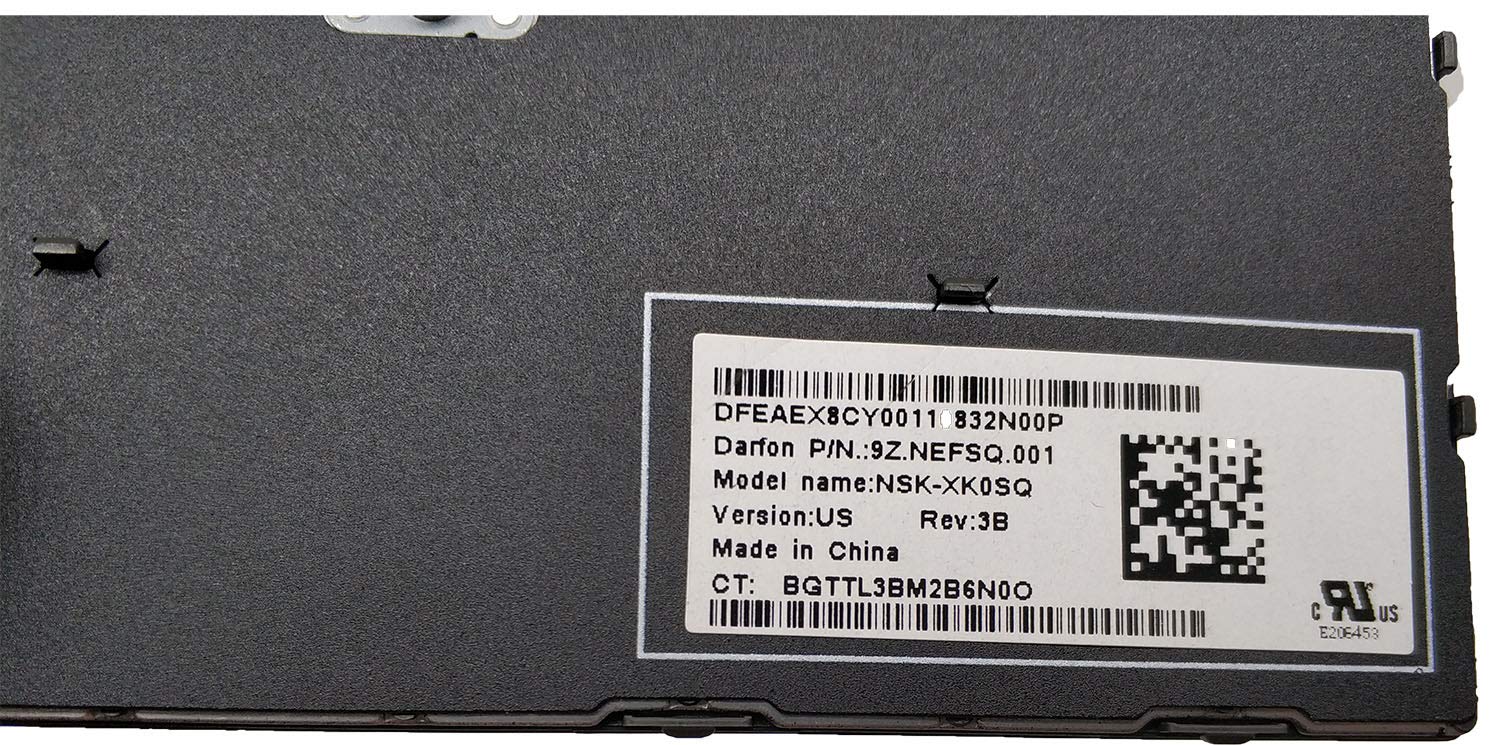 Sierra Blackmon US Layout Notebook Keyboard for HP ProBook 450 G5/455 G5/470 G5 Series, Black, No Backlight, 9z.nefsq.001 nsk-xk0sq 450 G5