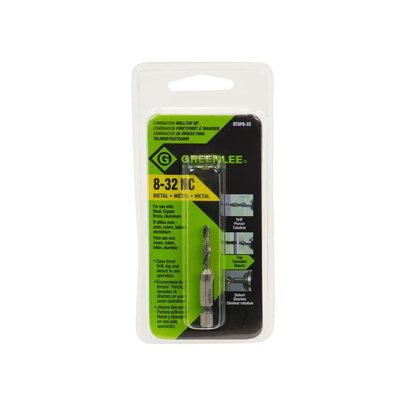 Greenlee - Drill/Tap Bits Drill/Tap 8-32: 332-Dtap8-32 - drill/tap 8-32