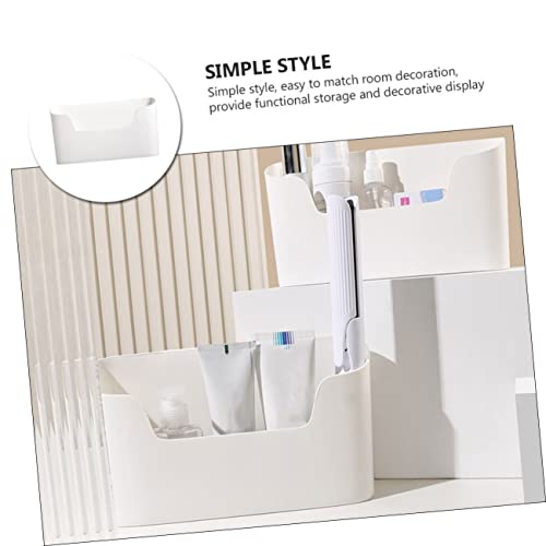 Alipis 1Pc wall storage box office refrigerator storage shelves plastic tabletop shelf refrigerator shelf bin Seasoning Holder desk topper shelf Storage Shelf Kitchen Accessory hanging