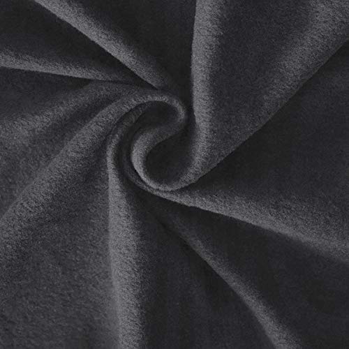 Easy-Going 2 Pieces Microfiber Stretch Sofa Slipcover – Spandex Soft Fitted Sofa Couch Cover, Washable Furniture Protector with Elastic Bottom Kids, Pet (Loveseat, Dark Gray