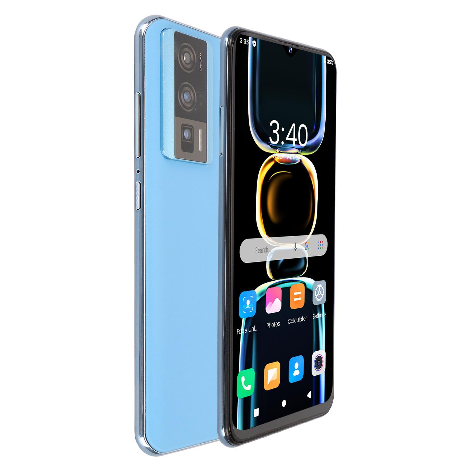 Acogedor Unlocked Smartphone 6.54 inch HD + Display, Octa Core Performance, 32MP + 16MP Camera, 8GB RAM 256GB ROM, 4G 5G WiFi, 6500mAh Battery, with 3 in 1 Navigation System (US Plug)