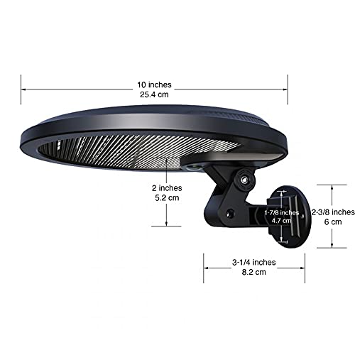 eLEDing Solar Lights Outdoor Super Bright 56 LED Solar Powered Motion Sensor Security Wall Lights with IP65 Waterproof & Rotatable Angle 0-80 Degree for Garage, Patio, Garden, Driveway, Yard