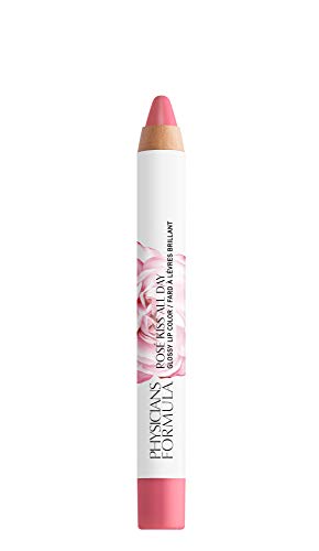 Physicians Formula Rosé Kiss All Day Glossy Lipstick Lip Color Makeup, Pink Blind Date | Dermatologist Tested, Clinicially Tested