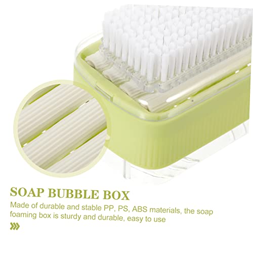 Alipis 4pcs Box Soap Foaming Box Foaming Soap Holder Soap Dispenser Bar Soap Roller Soap Dish Foaming Holder Soap Holder with Brush Soap Drainer Travel Soap Dish Holder The Bubble