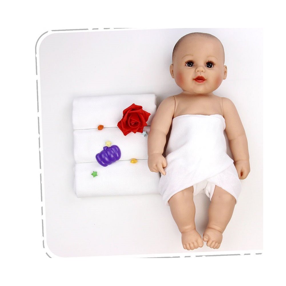 High Absorbency, Birdseye Diapers and Burp Cloth, Hypoallergenic, Soft and Safe On All Skins (18 Pack)
