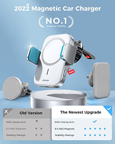 Compatible with MagSafe Car Charger, JOYROOM Fast Charging Magnetic Car Charger with MagSafe Charger Car Mount for iPhone 14 Plus/14 Pro/14 Pro Max/13 Pro Max/12 Pro Max/12/13Mini