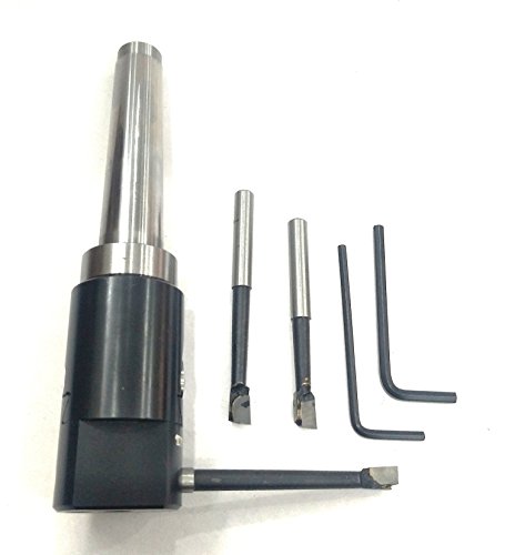 High Precision 30 mm Micro Boring Head & MT2 shank- M10 x 1.5 TPI+3 boring bars