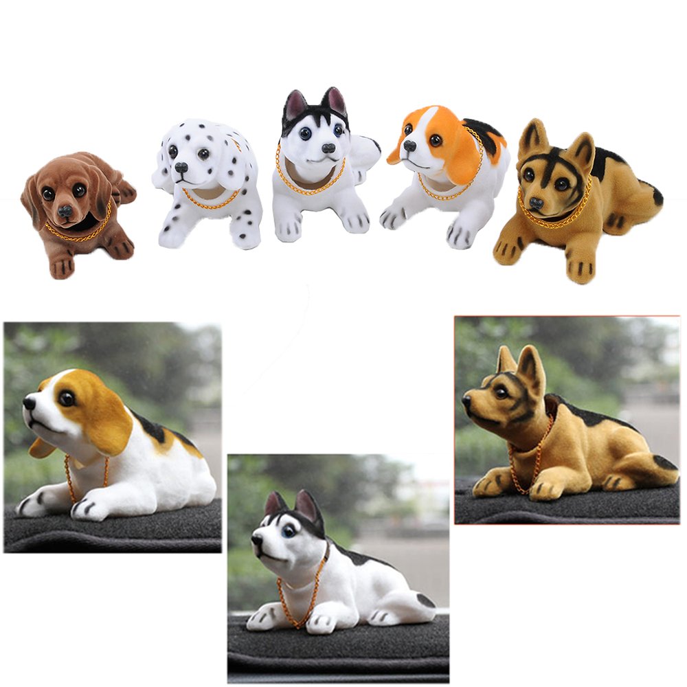 Ebow Dashboard Head Dogs Nodding Heads Car Dash Ornaments Puppy for Car Vehicle Decoration(Shepherd)