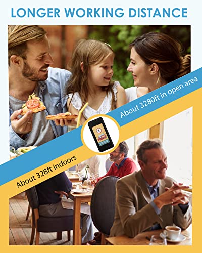 Crispaire Restaurant Pager System Pagers for Restaurants Waiting Buzzers Wireless Calling System Social Distancing Buzzer Long Working Distance Mute Function Food Truck Church Hospital (20 pagers)