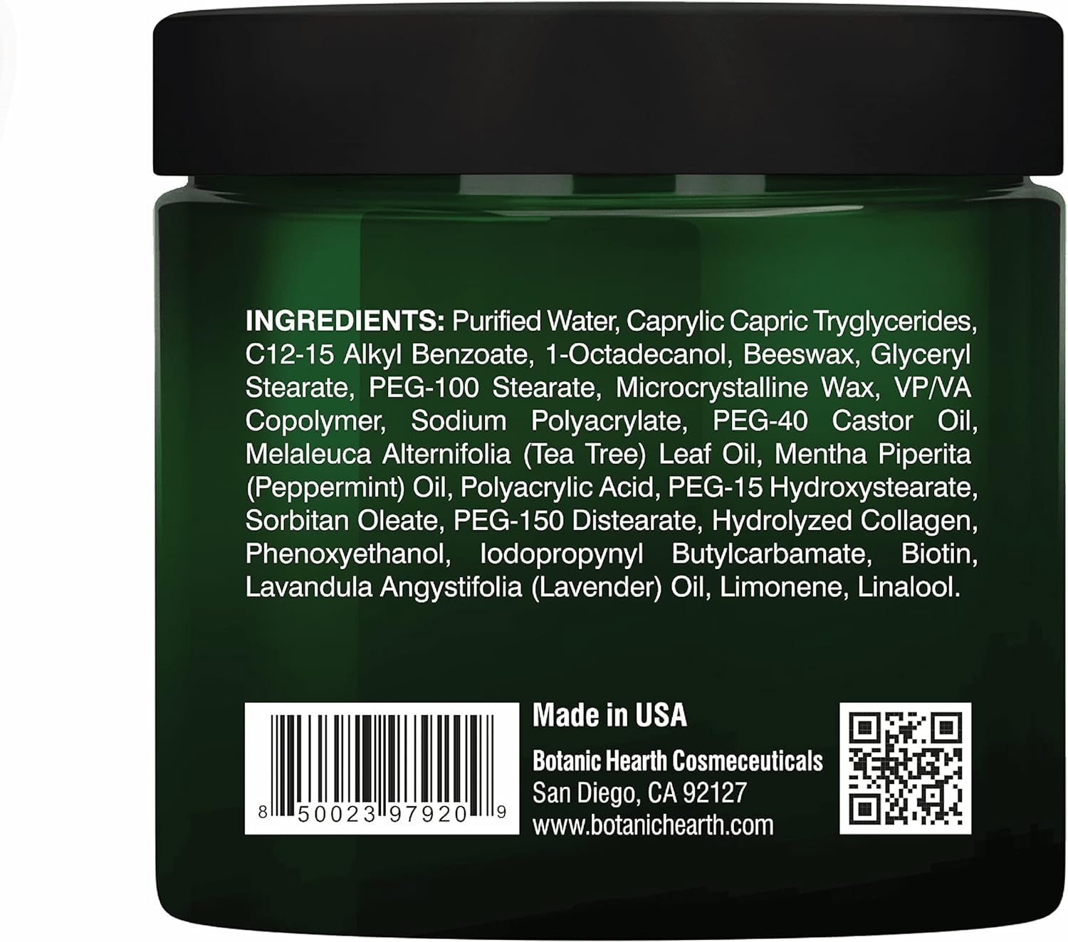 Botanic Hearth Tea Tree Shaping Cream, Hair Styling Cream with Collagen & Biotin - Style & Texture, Strong & Flexible Hold, for All Hair Types - Men and Women - Made in USA - 7 oz