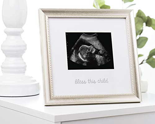 Lil Peach Bless This Child Keepsake Frame, Thoughtful Gifts, Gift For New Parents, or Addition to Baby Registry, Silver