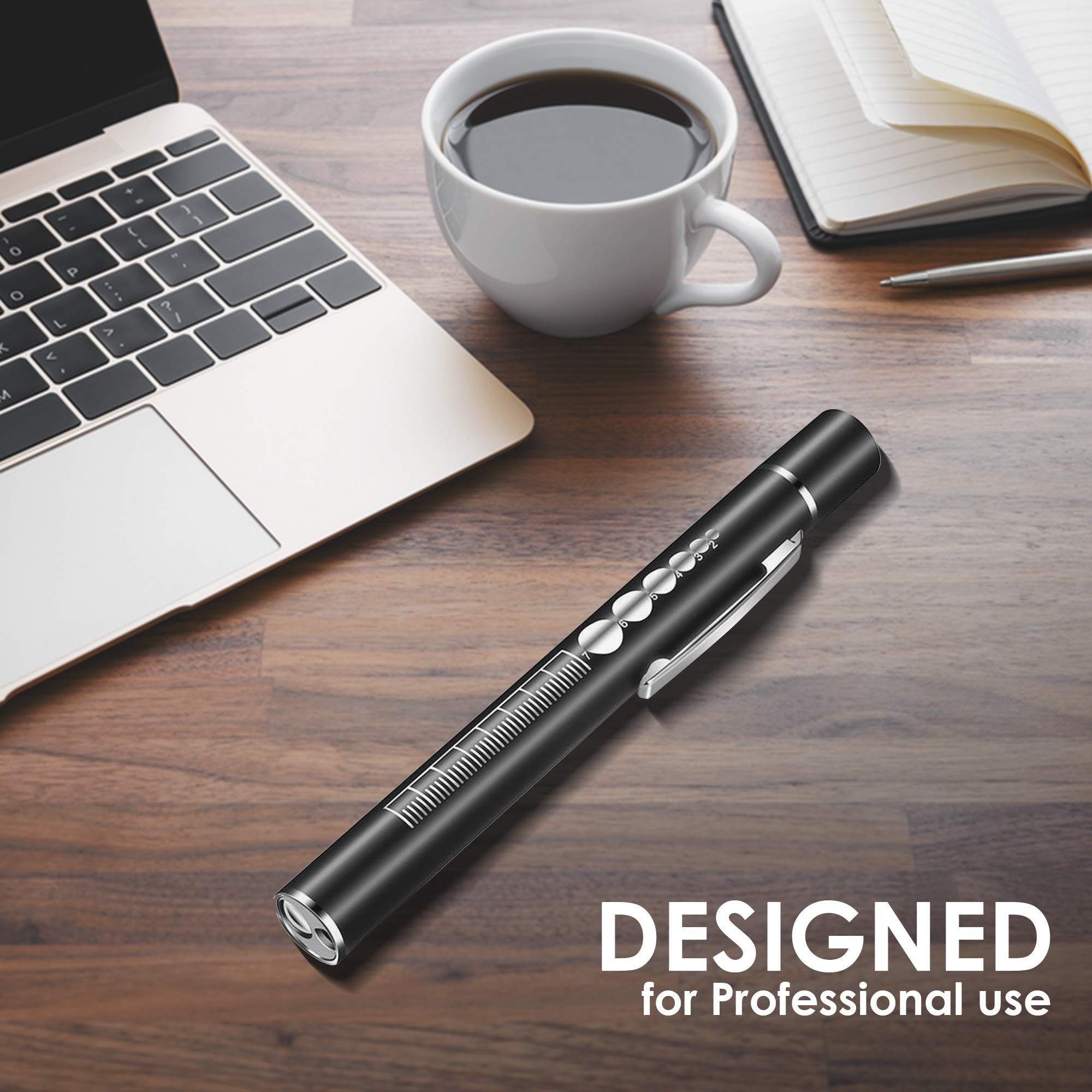 URHEALTH Rechargeable Pen Light | LED Penlight | USB Rechargeable | Black