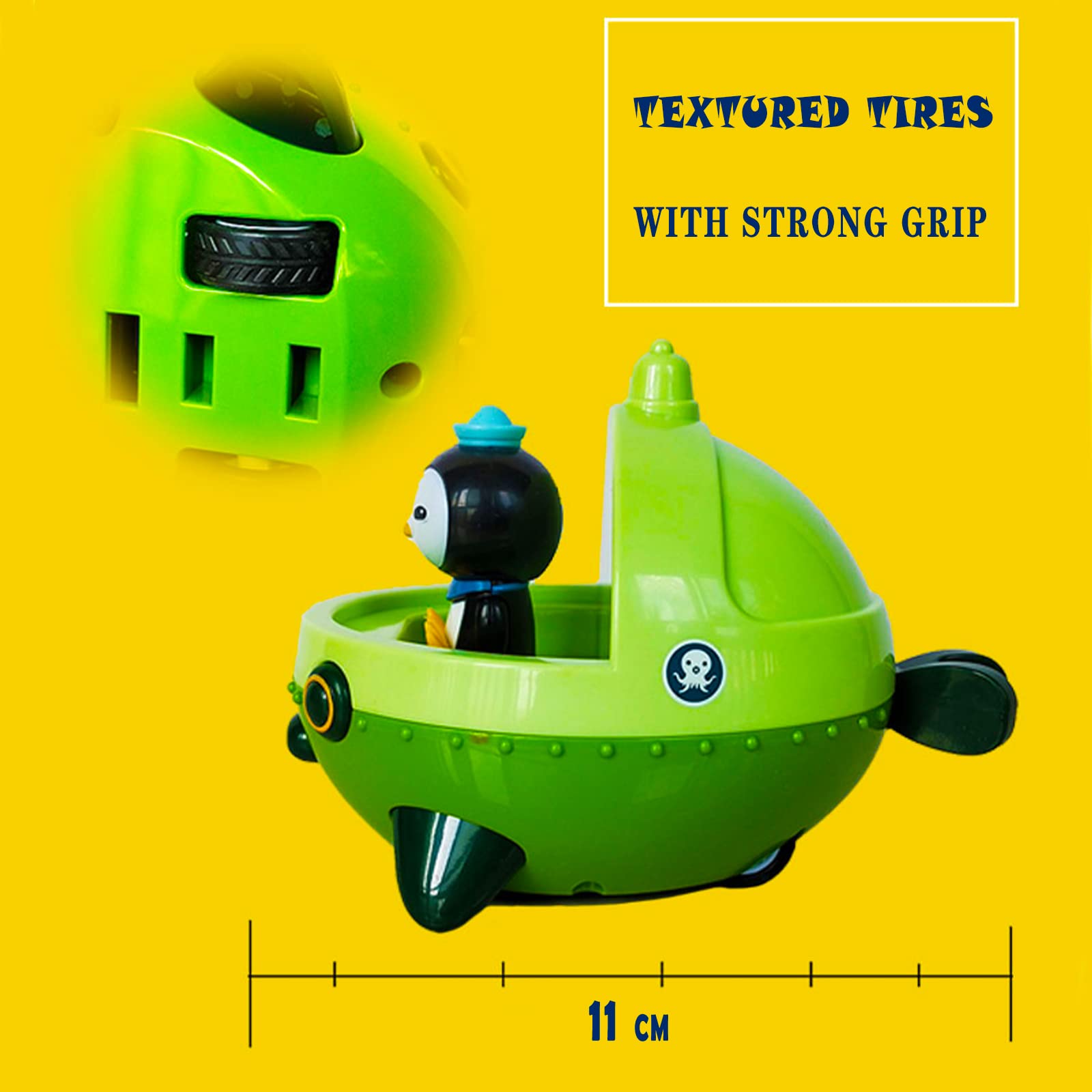 Crasoldiers GUP-E Toy, GUP Racers Vehicle Rescue Ship Pull Back,Includes Vehicle and Figure for Boys Girls Christmas Birthday Gifts (with Gift Box)