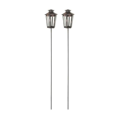 Elk Lighting 951626/S2 Garden Steak, Clear, French Antique Copper