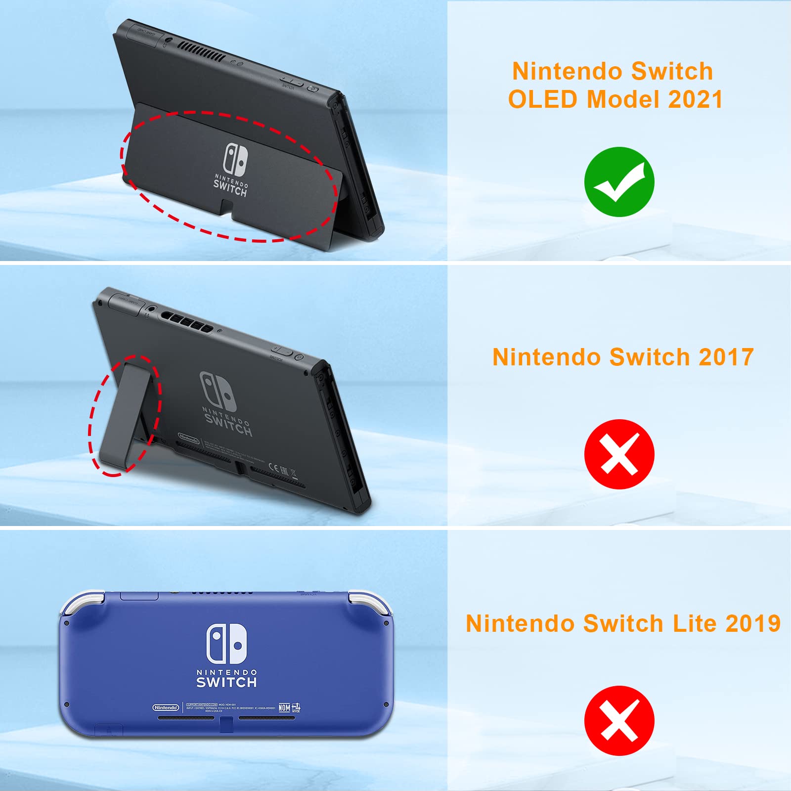 Fintie Flip Case for Nintendo Switch OLED Model - [Screen Safe] Slim Protective Soft TPU Shell with Magnetically Detachable Front Cover & Ergonomic Grip for Switch OLED Model 2021 (Galaxy)