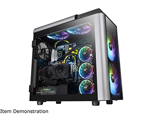 Thermaltake Level 20 GT Motherboard Sync ARGB E-ATX Full Tower Gaming Computer Case with 2 200mm ARGB 5V Motherboard Sync RGB Fans + 140mm Black Rear Fan Pre-Installed CA-1K9-00F1WN-02