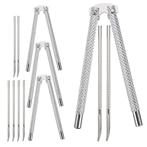 DOITOOL 1 Set Crab Claw Metal Forks Pliers Set Pliers Tool Crab Crackers Seafood Forks Picks Walnut Pecan Tool Seafood Accessory Compact Lobster Crackers Portable Crab Crackers Silver Crab