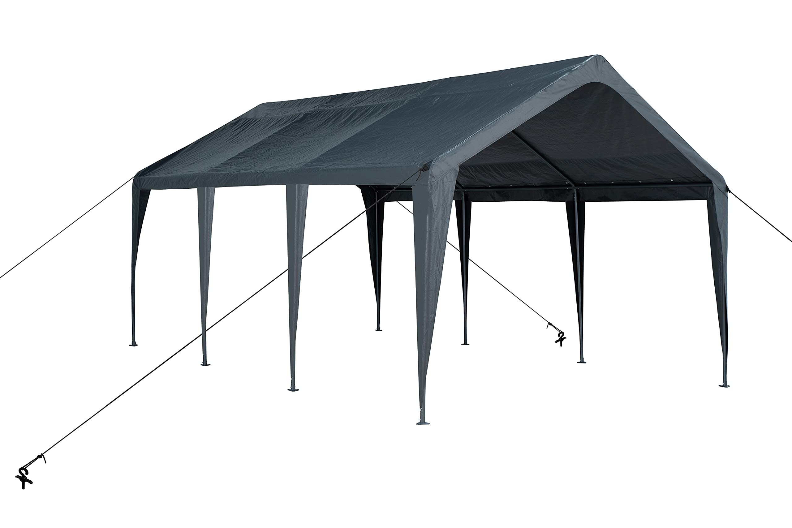 NOWENSOL Carport 12x20ft Car Port Garage Canopy Heavy Duty Car Tent Without Sidewalls & Doors, All Season and Portable Garage for Boat, Wedding Party, Outdoor Camping, Commercial, UV Resistant