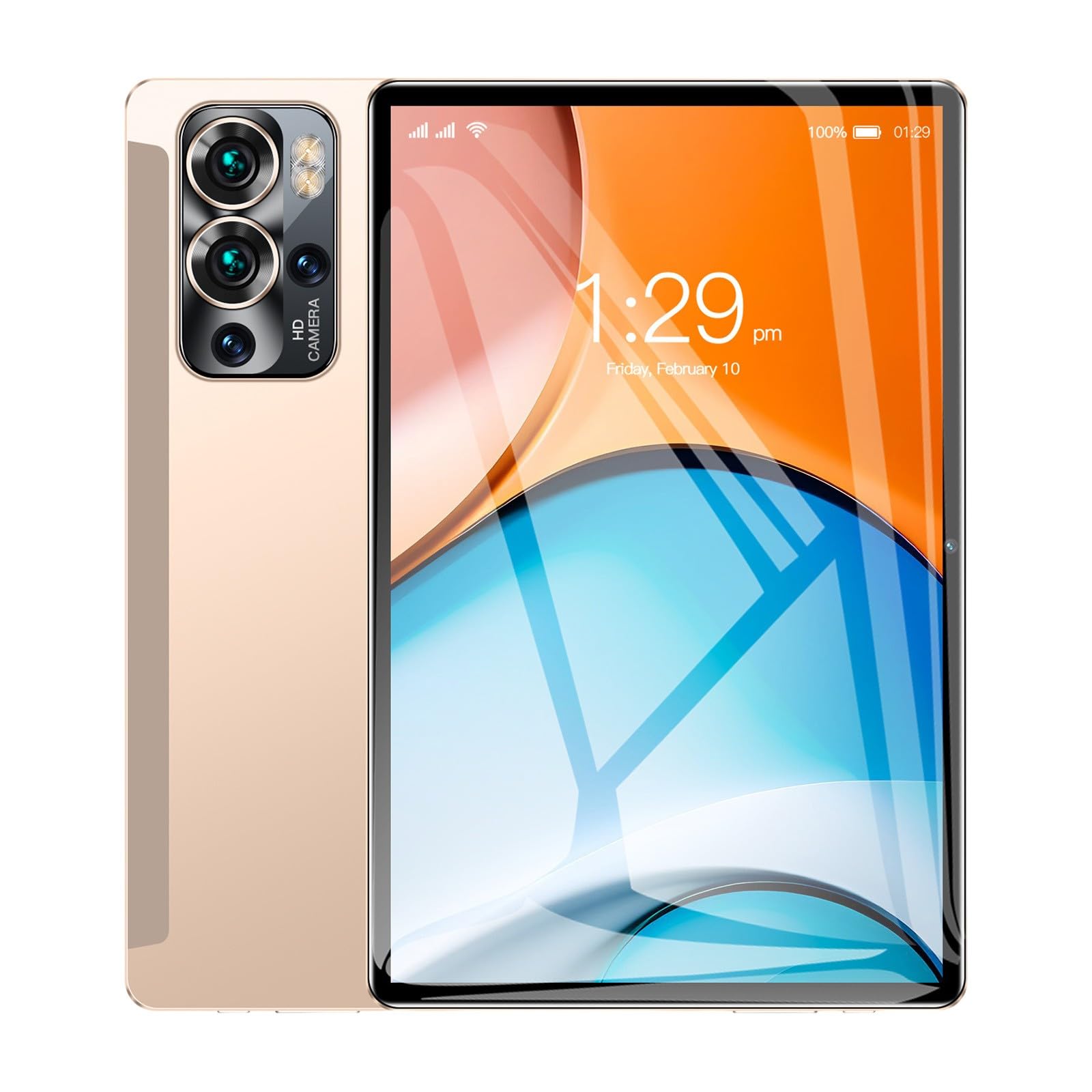 Android 12.0 Tablet Ultra-Thin 10.1 Inch HD 8-Core Tablet Computer Tablets, Voice Call Game Office Tablet, 2+32G, 8600mAh Large Capacity Battery