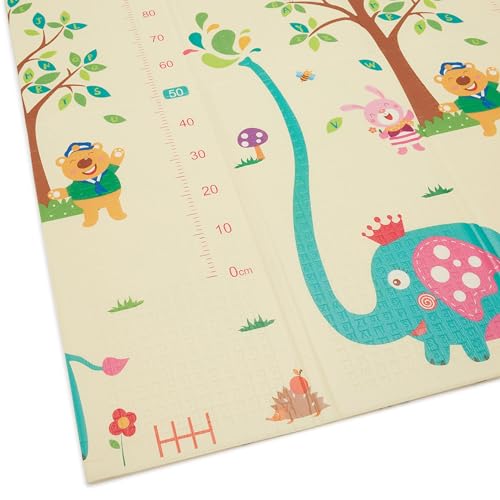 Amazon Basics Foldable Baby Crawling Play Mat, Reversible, Waterproof - 71" x 63" x 0.6"