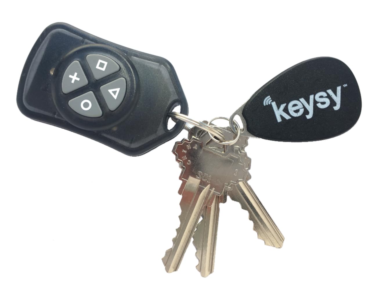 Keysy RFID Duplicator - Copy Key Fobs and Key Cards (HID, AWID, Indala, Keri, ioProx, Rosslare, XceedID, Paradox, CDVI + More) Reader Writer Copier Cloner 125kHz Including (1 Key Fob)