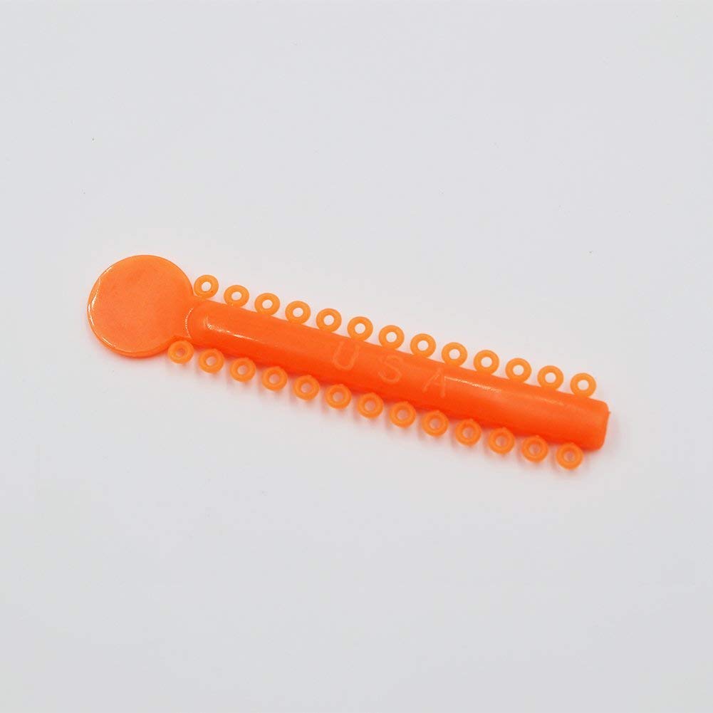 NSKR HPS 1040pcs of Orthodontic Elastomeric Ligature Ties, Orthodontic O-rings Braces Rubber Bands Multi-color