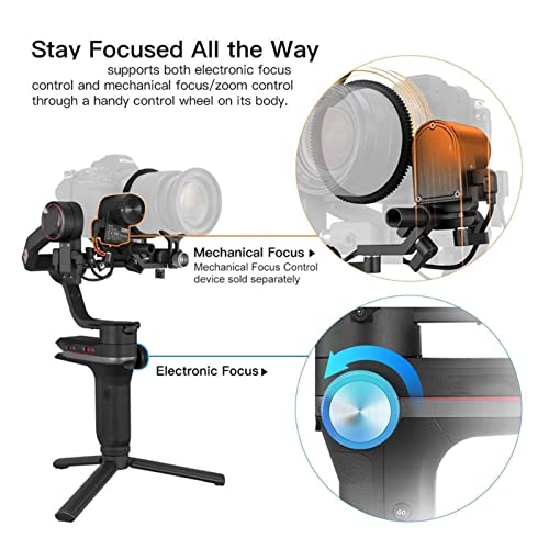 Action Camera Stabilizer Weebill S DSLR Gimbal Stabilizer for DSLR & Smartphone Handheld Gimbal for Outdoor Video Recording