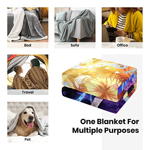 Blanket Soft Weighted Throw Blankets Decorative Bed Blanket for Sofa Couch Chair Bed Cover, Warm Cozy for Bedroom Sofa Travel Camping S 60"x50"