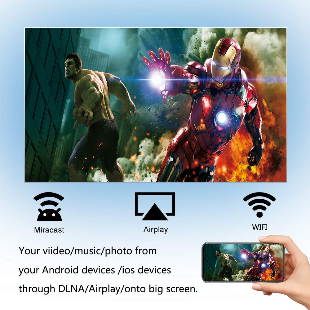 Android 9.0 TV Box, EVANPO Smart Box Android TV Player 4GB RAM 64GB ROM Quad Core Speed Support 3D/ 4K/ 6K Ultra HD/H.265/2.4GHz WiFi/USB 3.0/ HDR with Wireless Mini Keyboard
