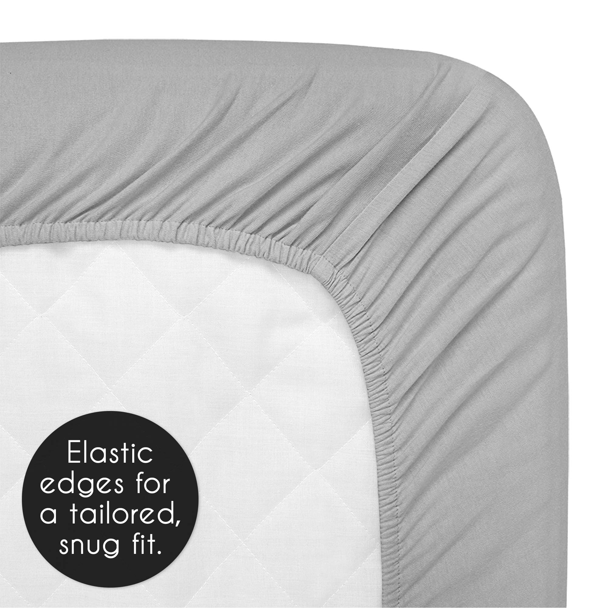 Fitted Crib Sheet for Gray and White Trellis Collection Baby/Toddler Bedding - Trellis Print