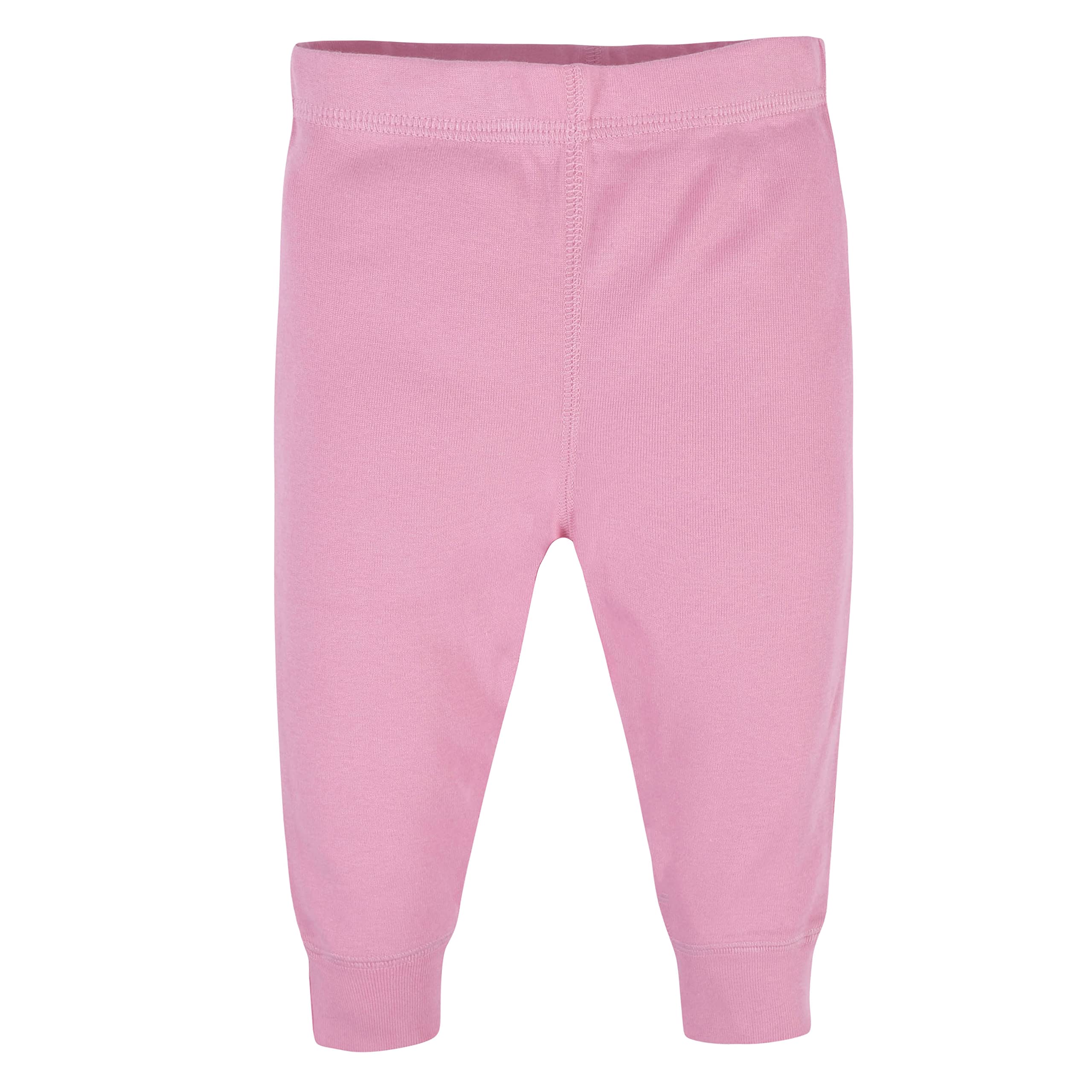 Gerber Baby Girls Multi-Pack Active Pants Set, pink/black/gray, 3-6 Months