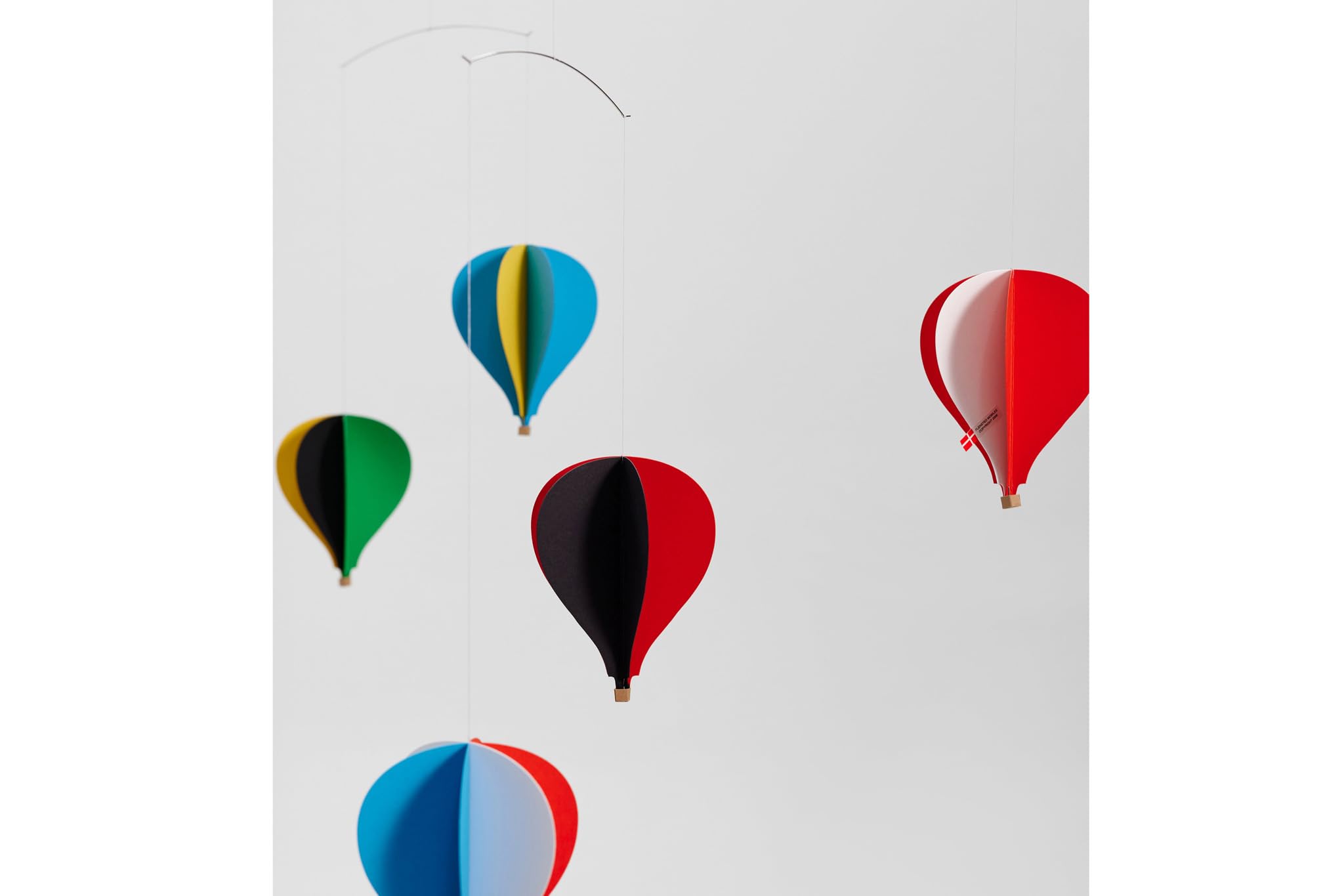 Flensted Mobiles 5 Balloon Hanging Nursery Mobile - 26 Inches - High Quality Cardboard