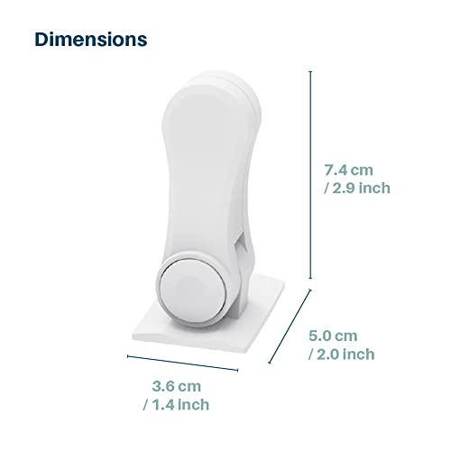 Inaya Child Proof Door Lever Lock - Door Handle Lock - 3M Adhesive - Minimalist Design - No Drilling Child Safety Door Handle Locks (2 Pack)